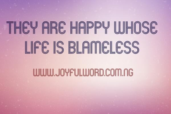 THEY ARE HAPPY WHOSE LIFE IS BLAMELESS(Acts 6:8-15/Psalm 119:23-24,26 ...